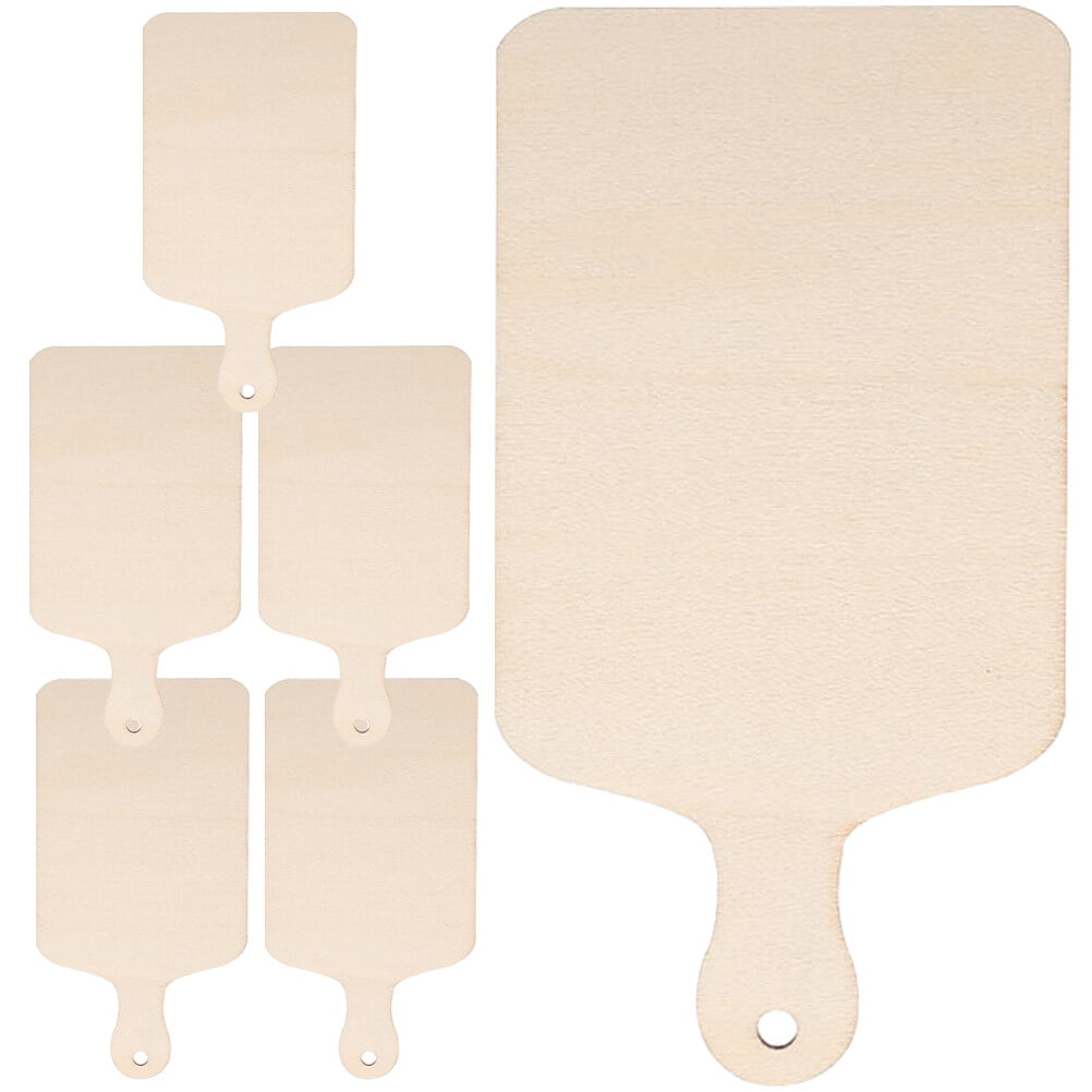 ICOL 10Pcs Wooden Boards for Crafts, DIY Graffiti, Small Craft Cutting ...