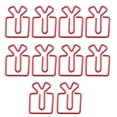 10Pcs Creative Paper Clip Colorful Paper Clips Small Metal Paper Clips ...