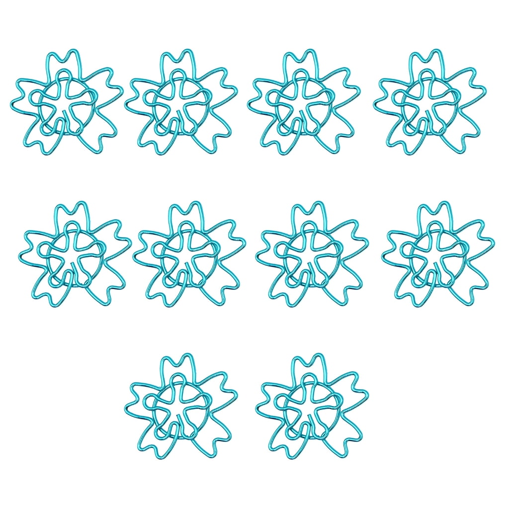 10Pcs Creative Paper Clip Colorful Paper Clips Small Metal Paper Clips ...