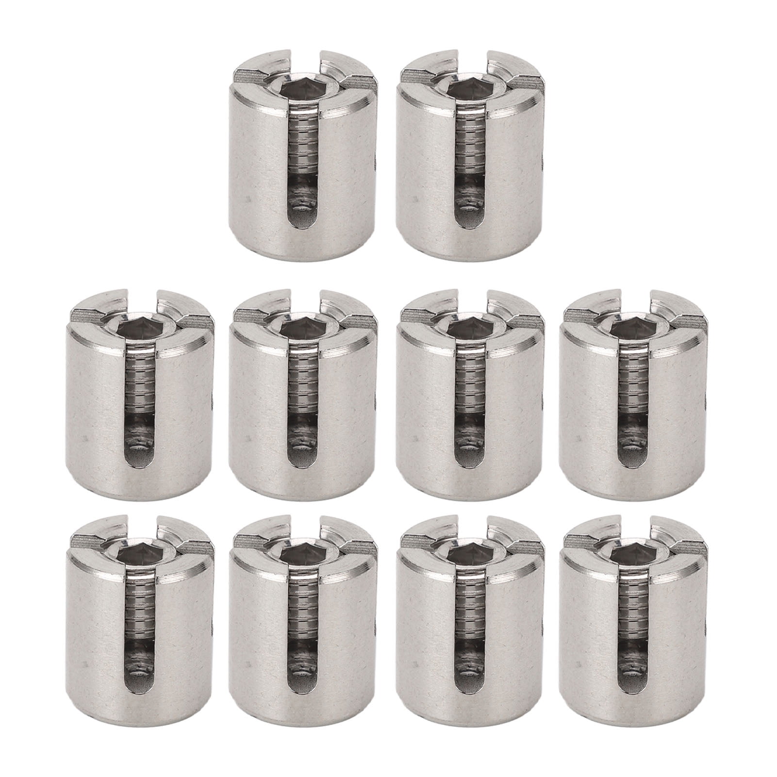 10Pcs Cross Cable Clamps 316 Stainless Steel Railing Wire Rope Clips ...