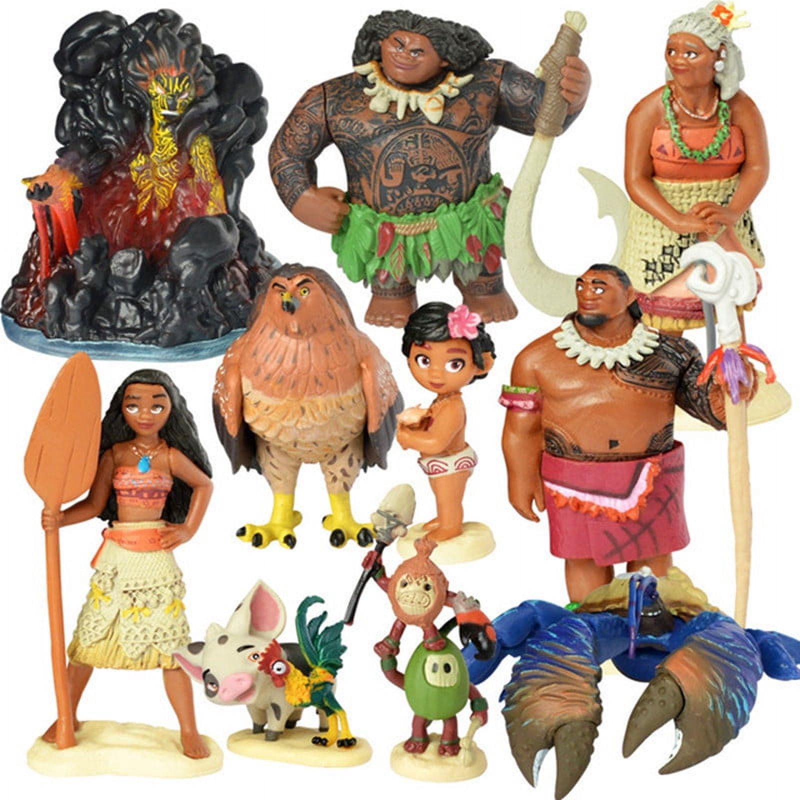 10Pcs Cute Ocean Adventure Action Figures Toys Set and Cake Toppers ...