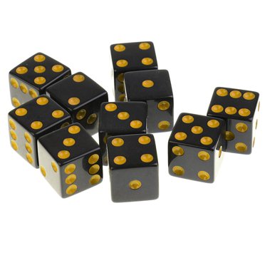 Naler 40pc 6-Sided Game Dice Set, 8 Translucent Colors, Rolling Dice ...