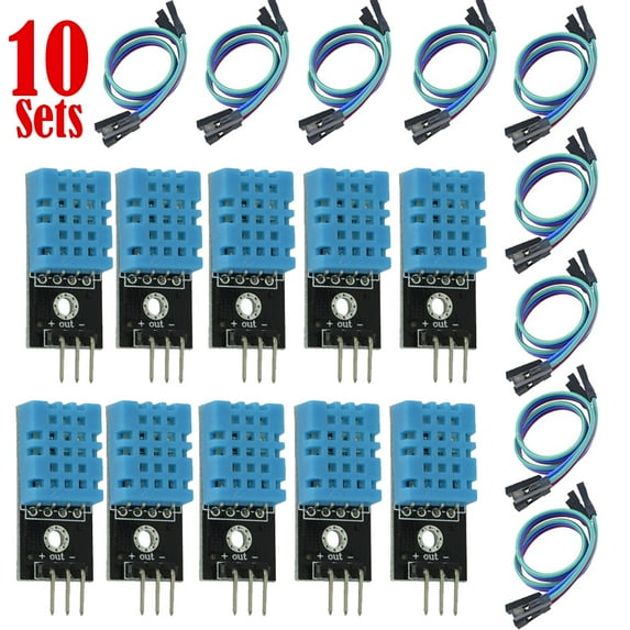 10Pcs DHT11 Temperature and Relative Humidity Sensor Module for arduino ...