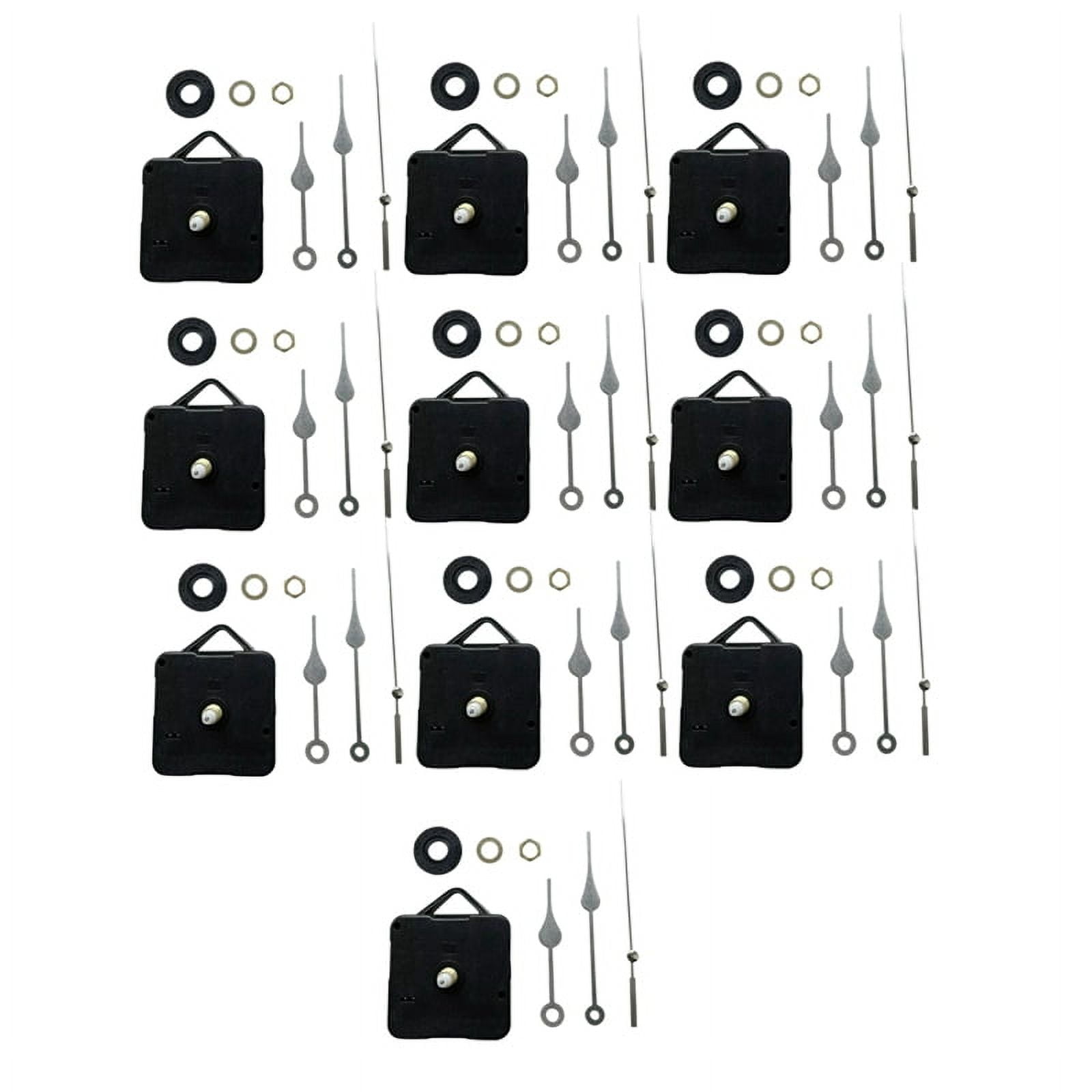 10Pcs DIY Silent Movement Mechanism Spindle Hands Sets Wall Quartz DIY ...