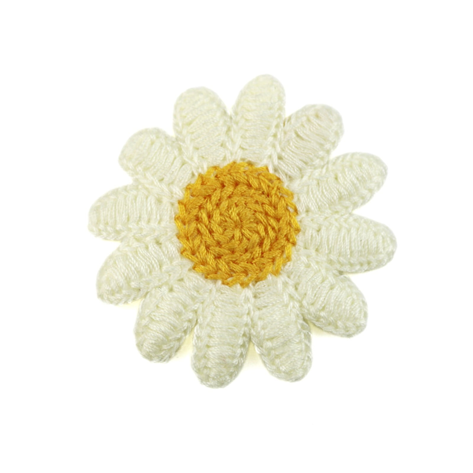 10Pcs Daisy Flower Embroidered Patches - Sew On DIY Applique Clothing ...