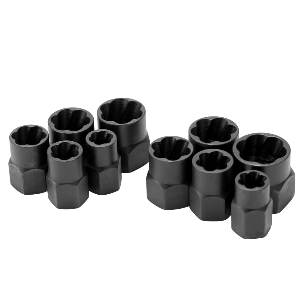 10pcs Damaged Bolt Nut Screw Remover Tool Kit Damaged Bolt Removal Set ...