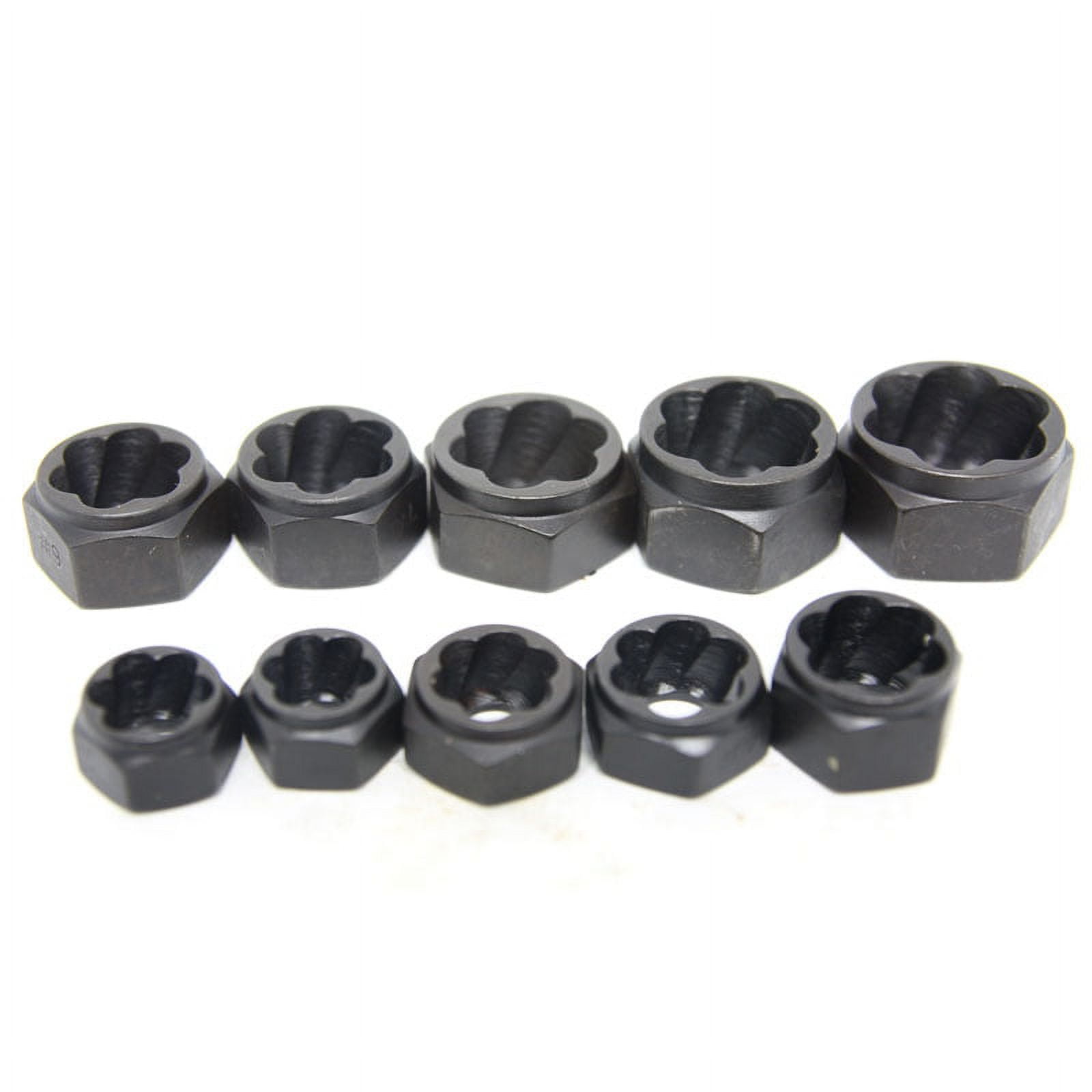 10Pcs Damaged Nut Bolt Remover Stud Extractor Set Metric Broken Bolt ...