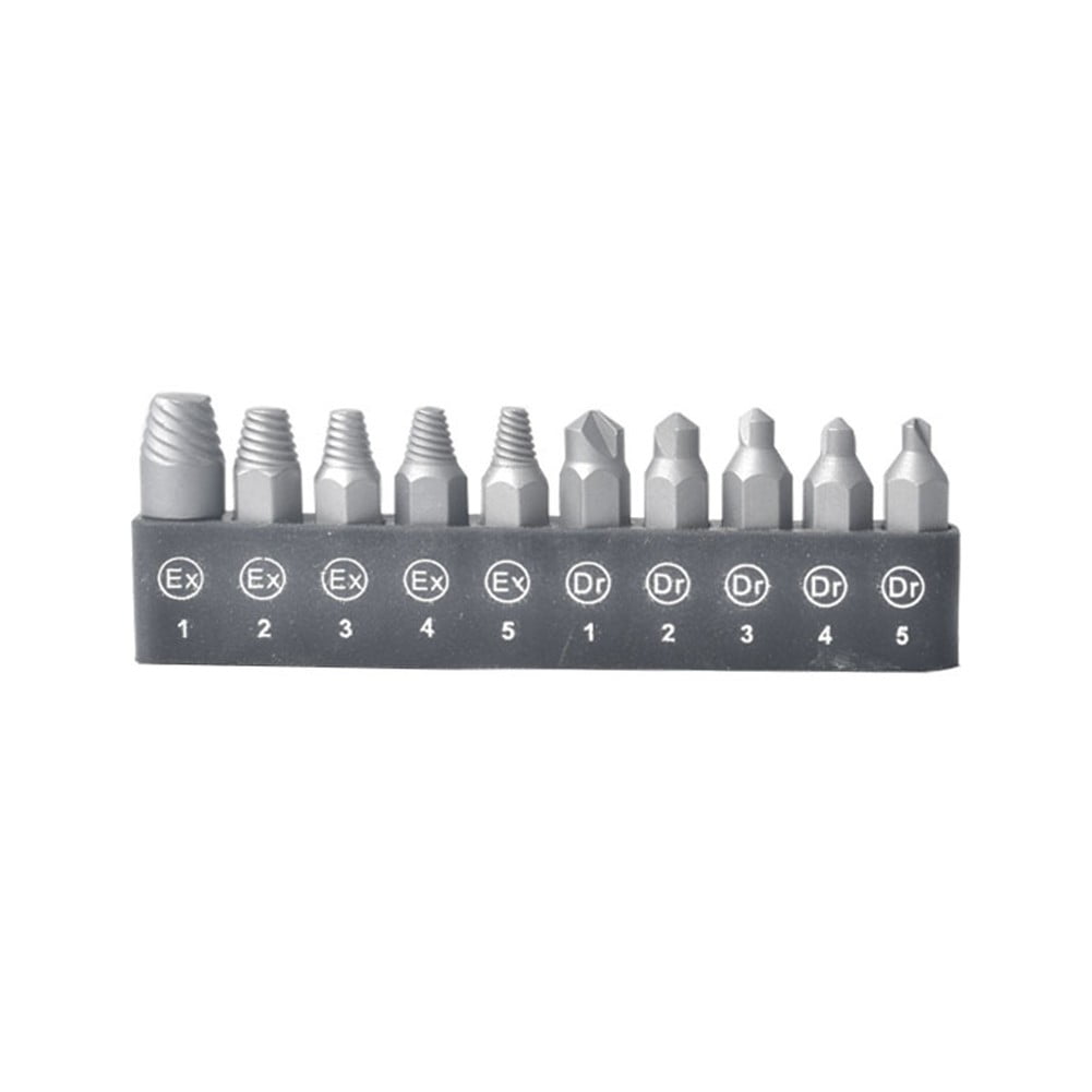 10Pcs Damaged Screw Extractor Set Easy Out Stripped Screw Broken ...
