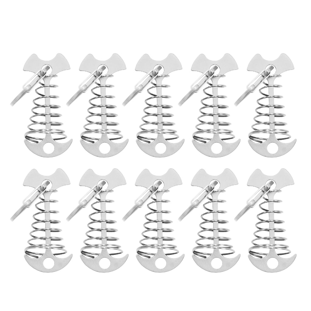 10Pcs Deck Planks Board Tent Stakes Fishbone Deck Anchors Peg with ...