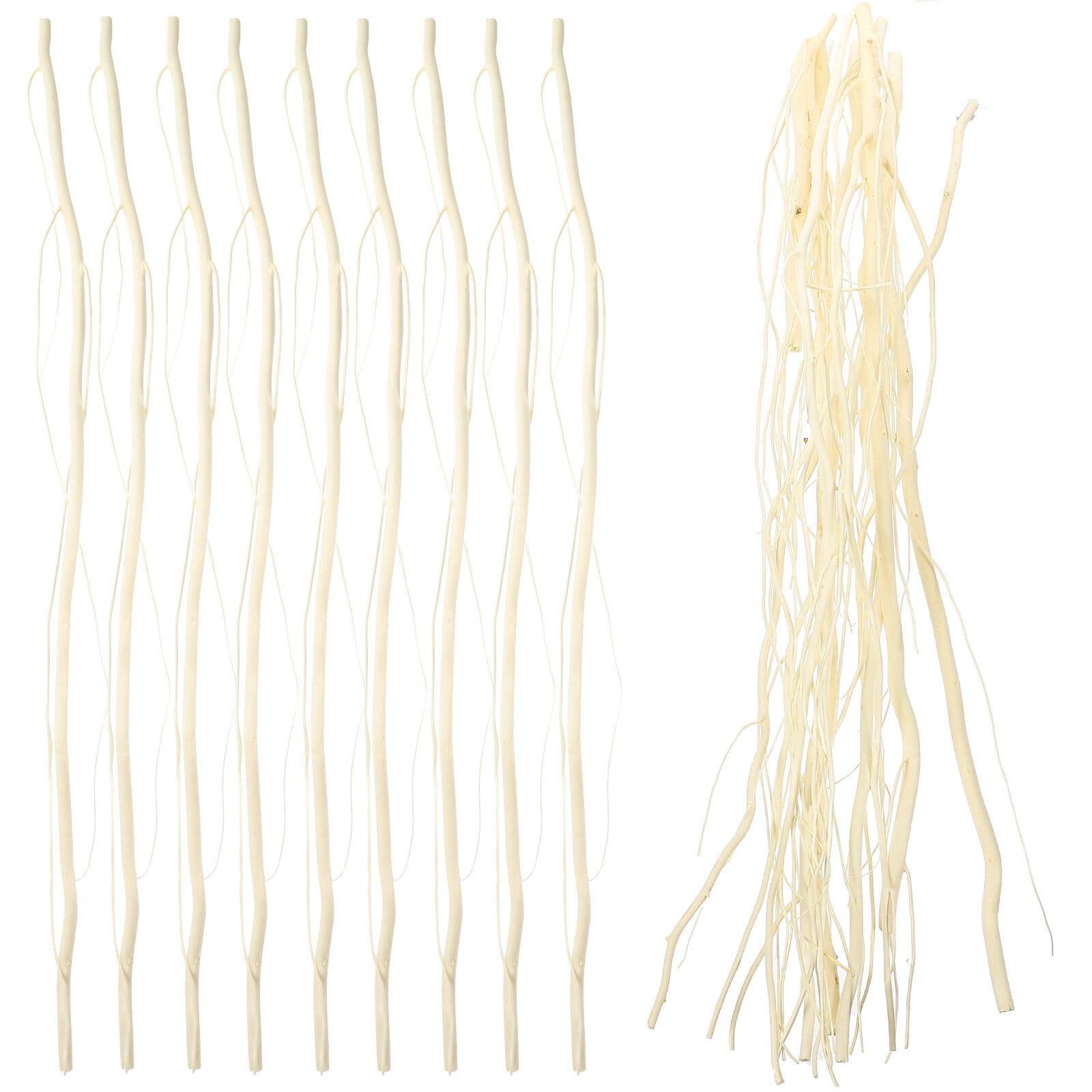 10Pcs Decorative Vase Sticks Vase Tree Branches White Twigs Wood Crafts ...