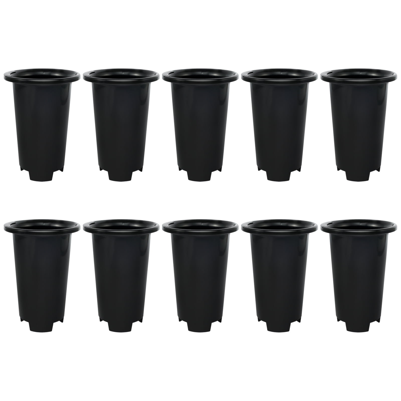 10Pcs Deep Plant Nursery Pots Plastic Seedling Plant Container Pots ...