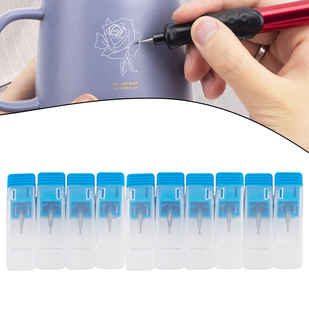 10Pcs Diamond Tip Bits Set Grinding Head for Engraving Stone Jewelry ...