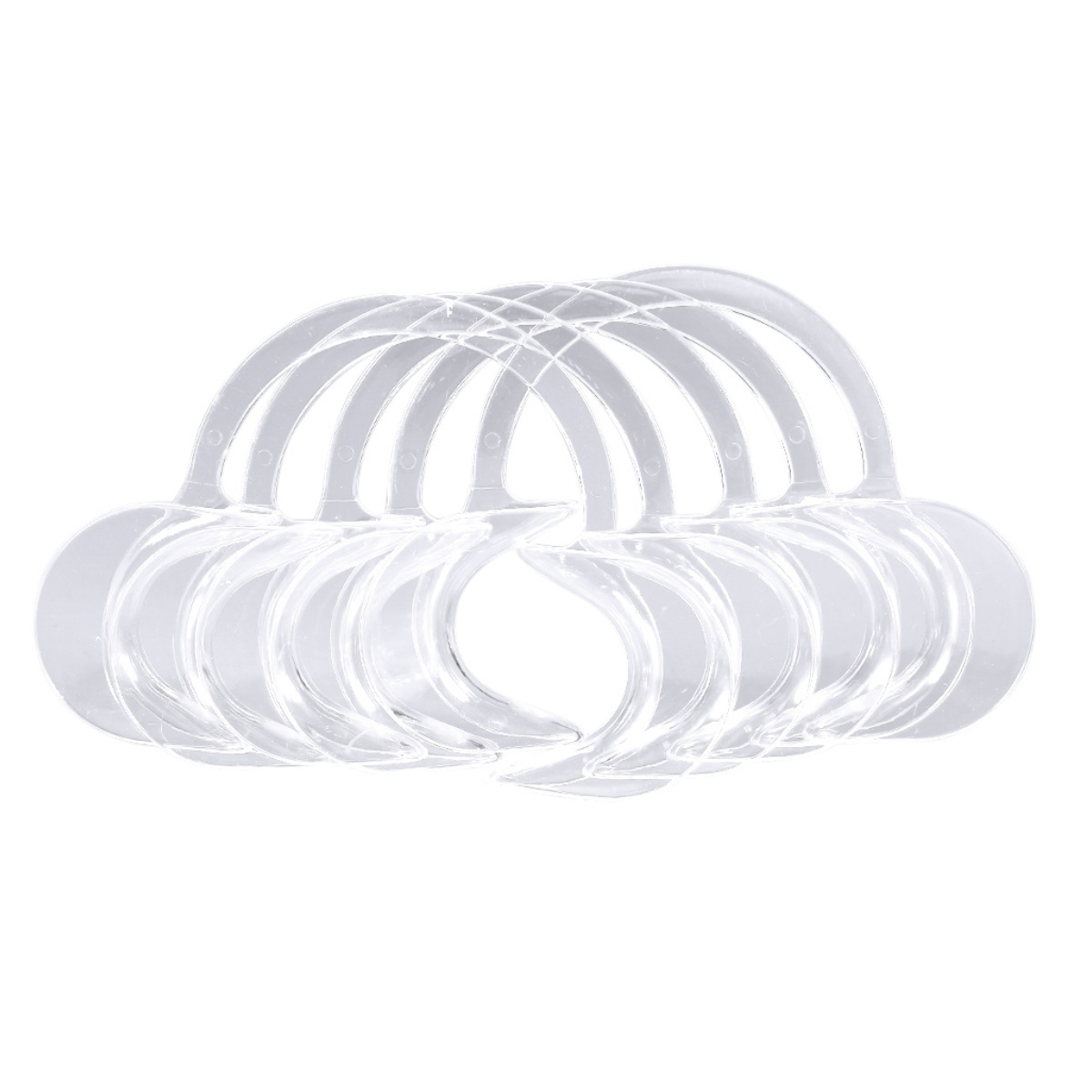 10Pcs Disposable Teeth Mouth Opener Cheek Dental Clear C Type Retractor ...