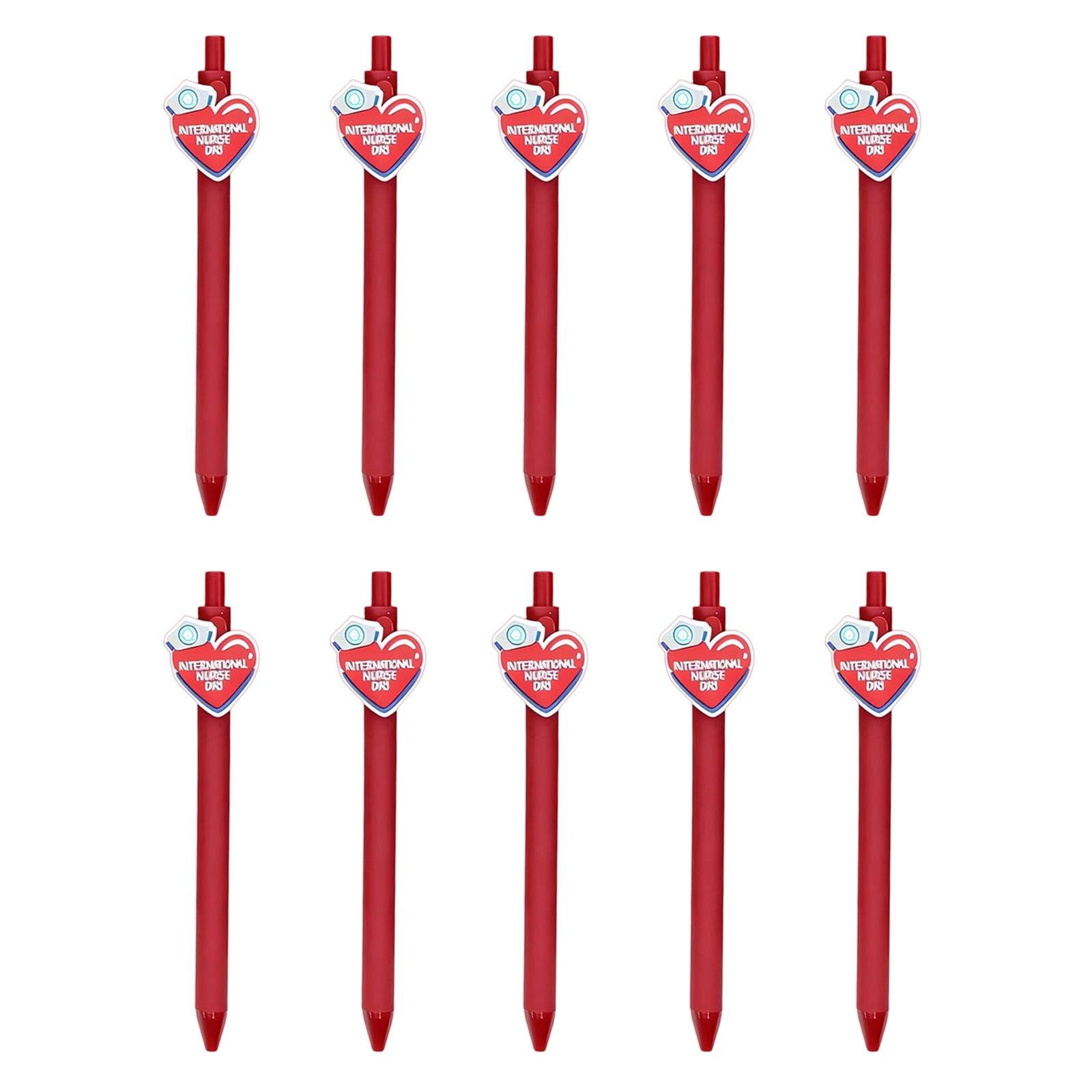 10Pcs Doctor Theme Nurse Ballpoint Pens 1.0mm Pen Point Black Inks ...
