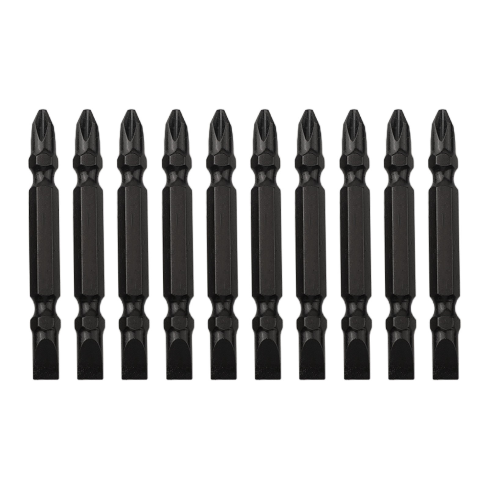 10Pcs Double Head Magnetic Slotted Cross Screwdriver Bits Set for ...