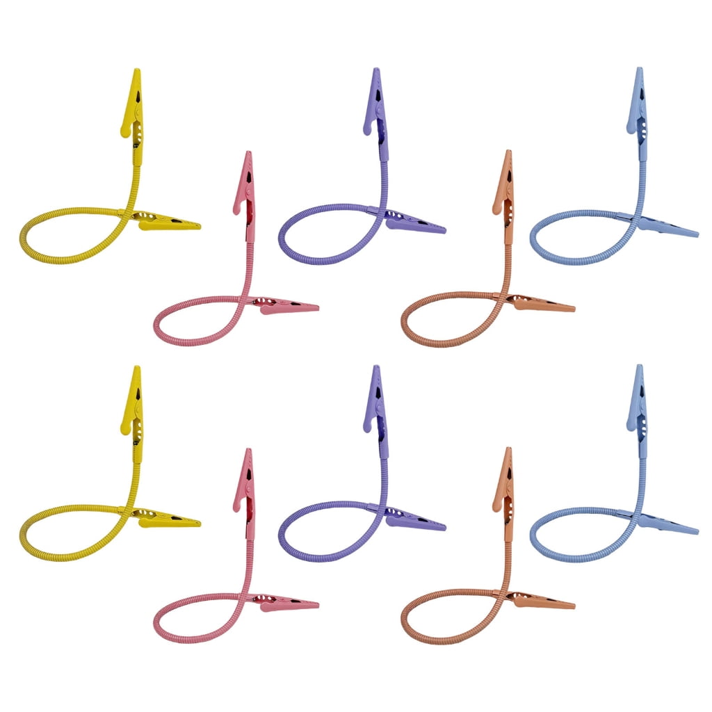 10Pcs Double Head Metal Jaw Clip 360 Degree Rotating Note Holders ...