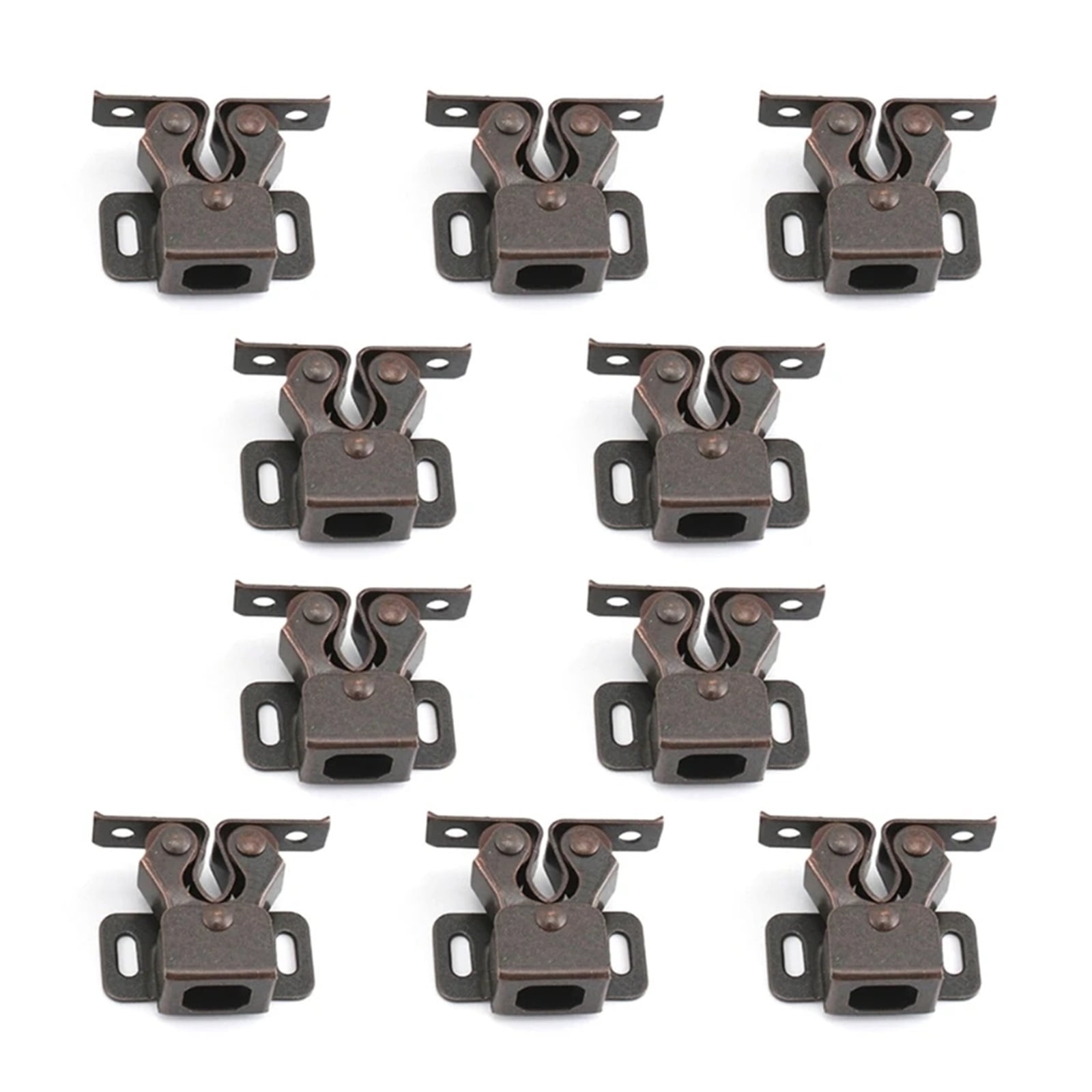 10Pcs Double Roller Catch Vintage Cupboard Cabinet Door Latch Locks For ...