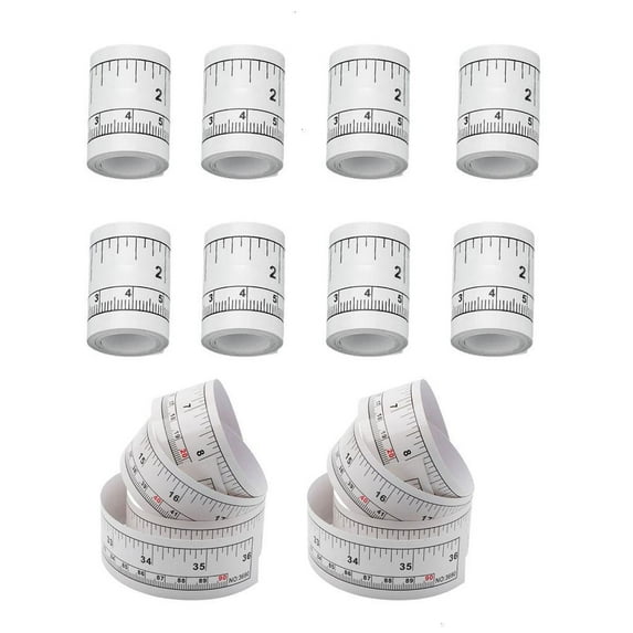 10Pcs Double Scale Sewing Measure Tape Adhesive Sewing Ruler For Sewing ...
