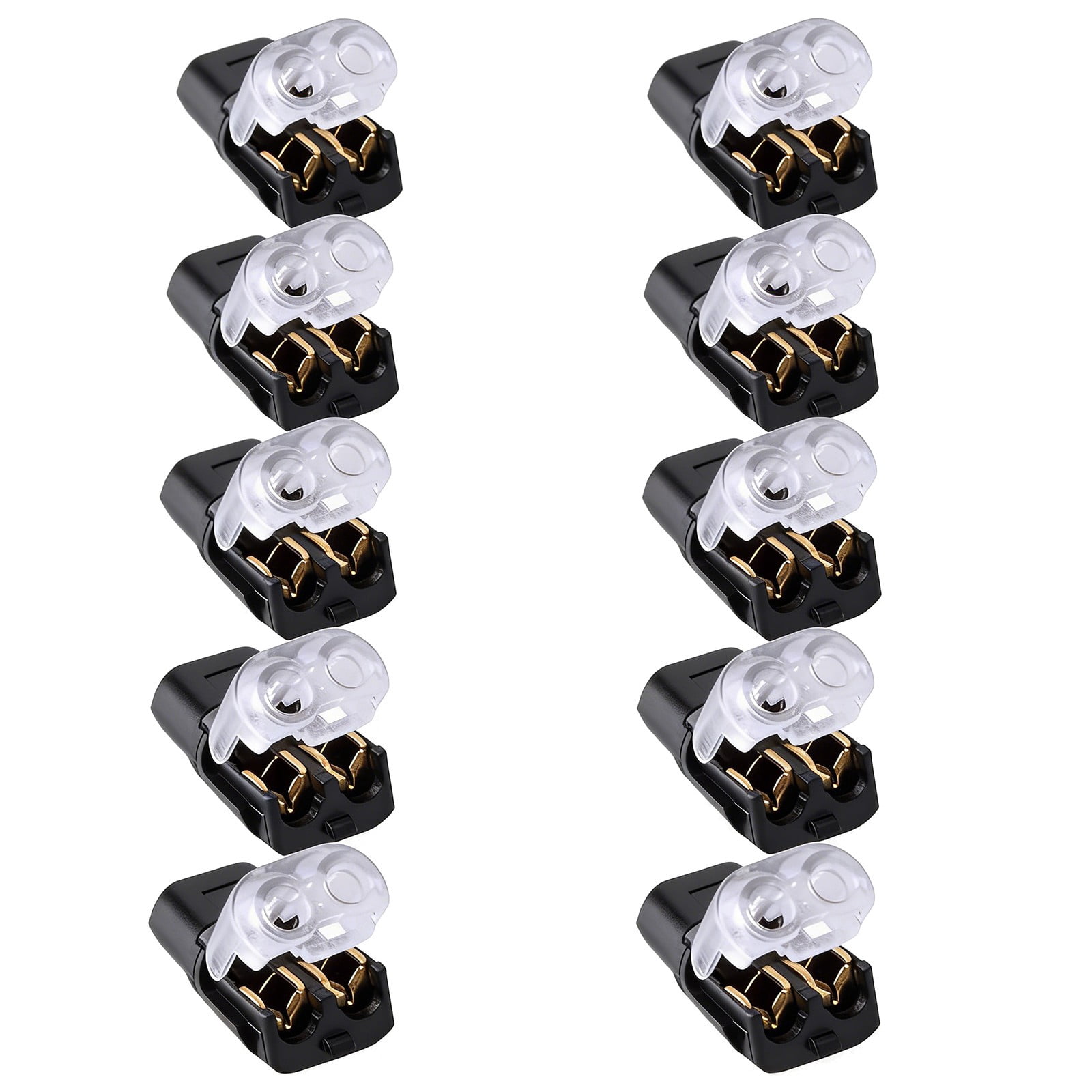 10Pcs Double-Wire Plug-in Connector Led Light Strip Connectors 2 Pin ...