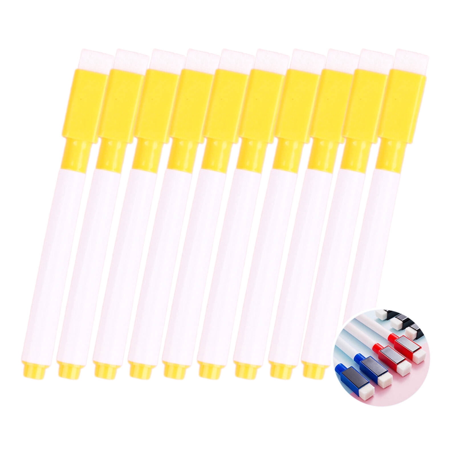 10Pcs Dry Erase Marker Pens, Ink Fine Point Low Odor Whiteboard with ...