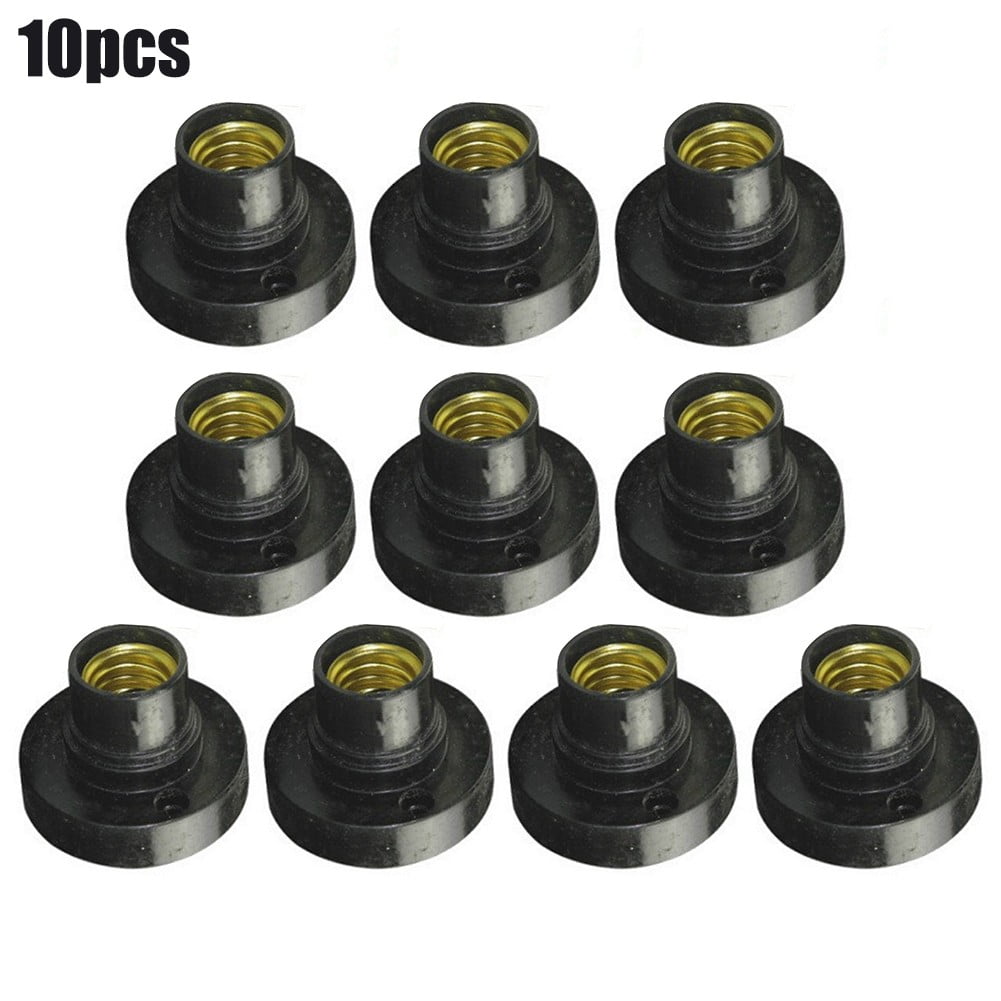 10Pcs E14 Light Bulb Screw Lamp Surface Fixing Base Holder Edison Screw ...