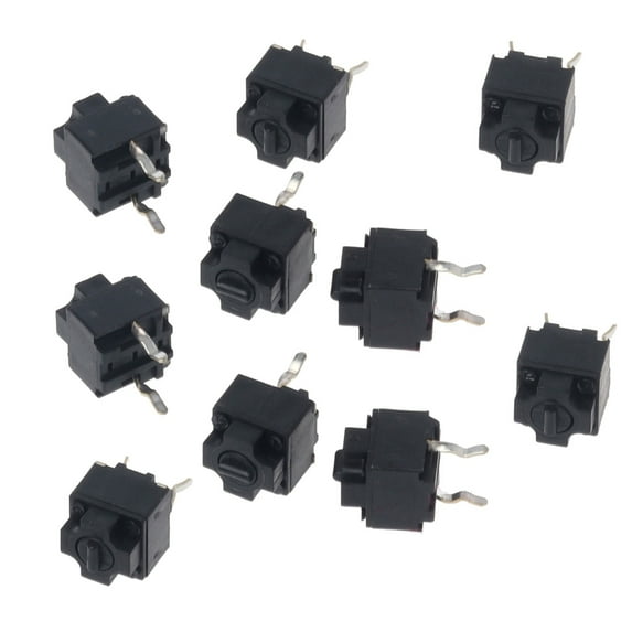10Pcs EVQP0K07KBB4 Mouse Switches Button Mouse MicroSwitch Black Spots ...