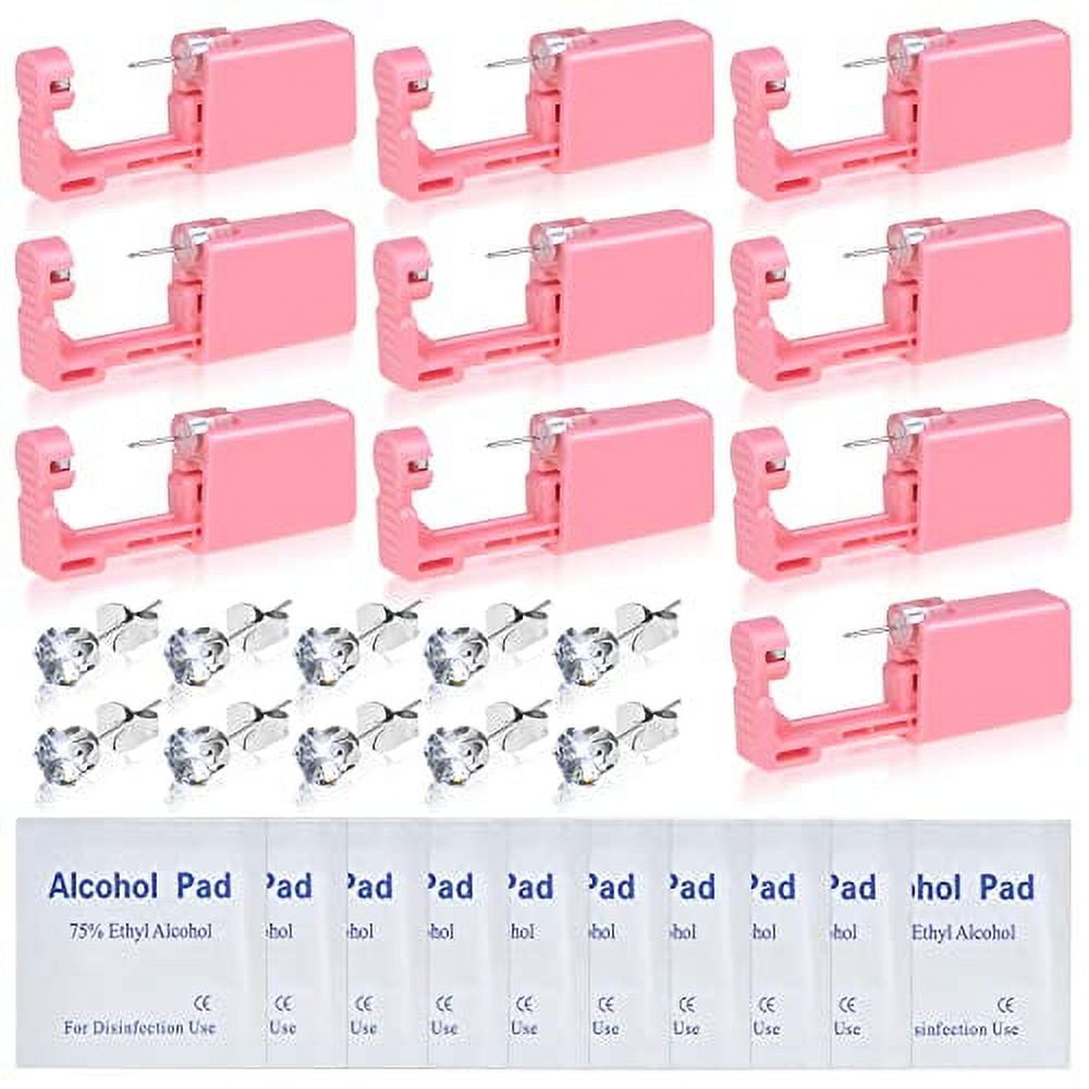 10Pcs Ear Piercing Kit, Evatage Disposable Self Ear Piercing Gun Kit ...