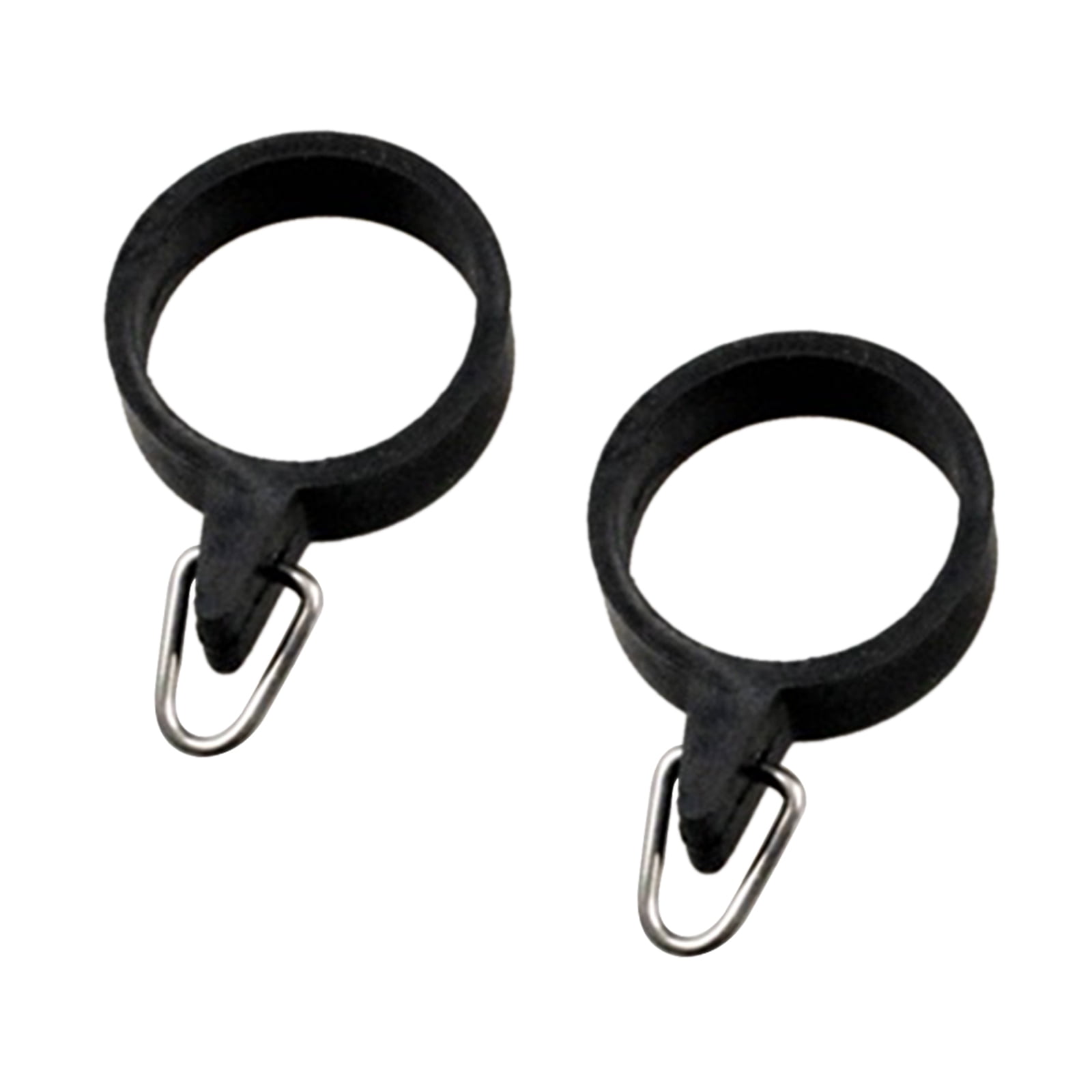 10Pcs Elastic Fishing Rod Hook Keeper Fish Poles Rubber Rings Metal ...