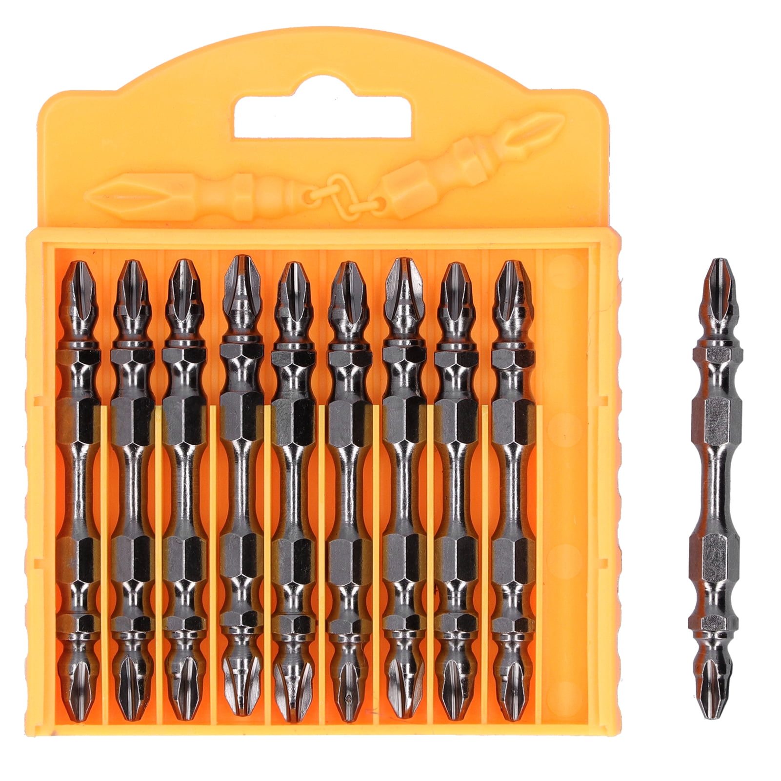10Pcs Electric Screwdriver Bits Double End Magnetic Crossed Screwdriver ...