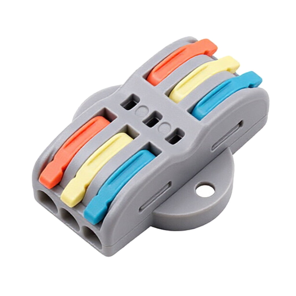 10Pcs Electrical Wire Connectors Universal Push in Electrical Terminals ...