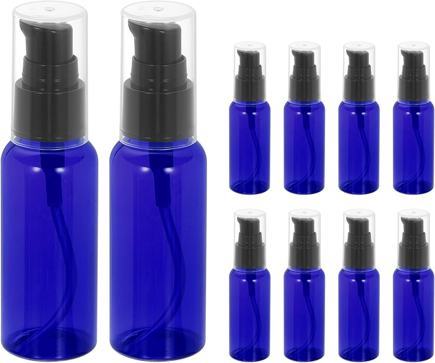 10Pcs Empty Travel Pump Bottles, 1.7oz/50ml Refillable Liquid Container ...