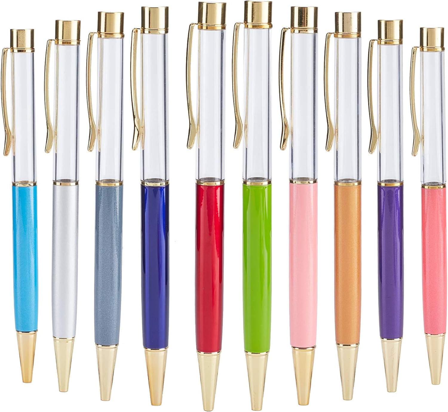 10Pcs Empty Tube Pens Floating DIY Pens Creative Empty Ballpoint Pen ...