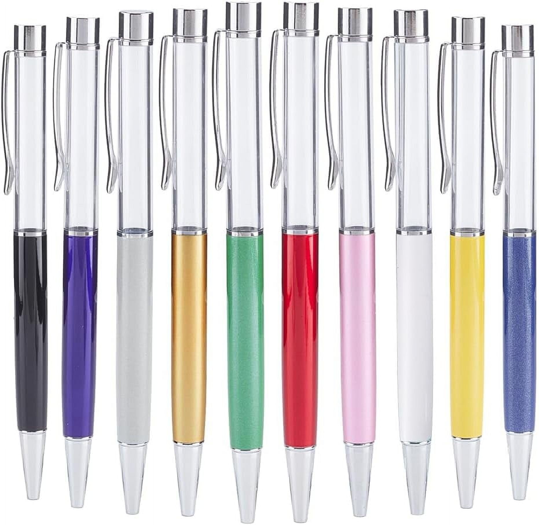 10Pcs Empty Tube Pens Floating DIY Pens Creative Empty Ballpoint Pen ...