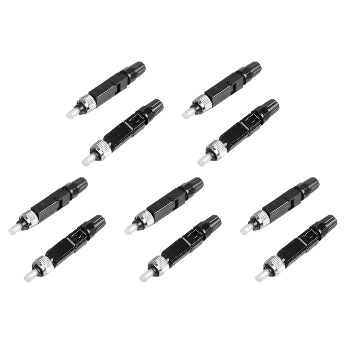 10Pcs FC Single-Mode Cold Splice Optical Fiber Cable Connector Pre ...