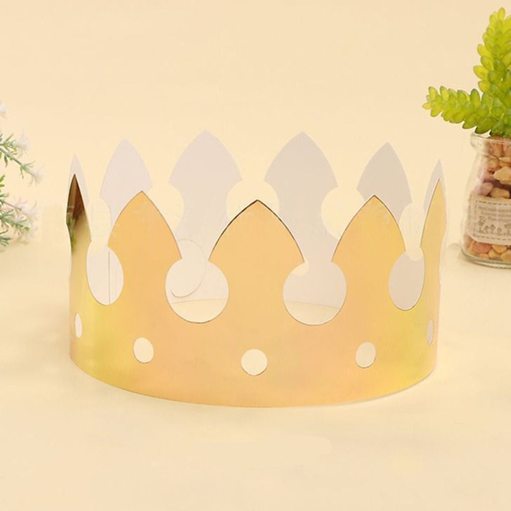 10Pcs Fashion Ornament Celebration Party Hat Kids Aldult King Crowns ...