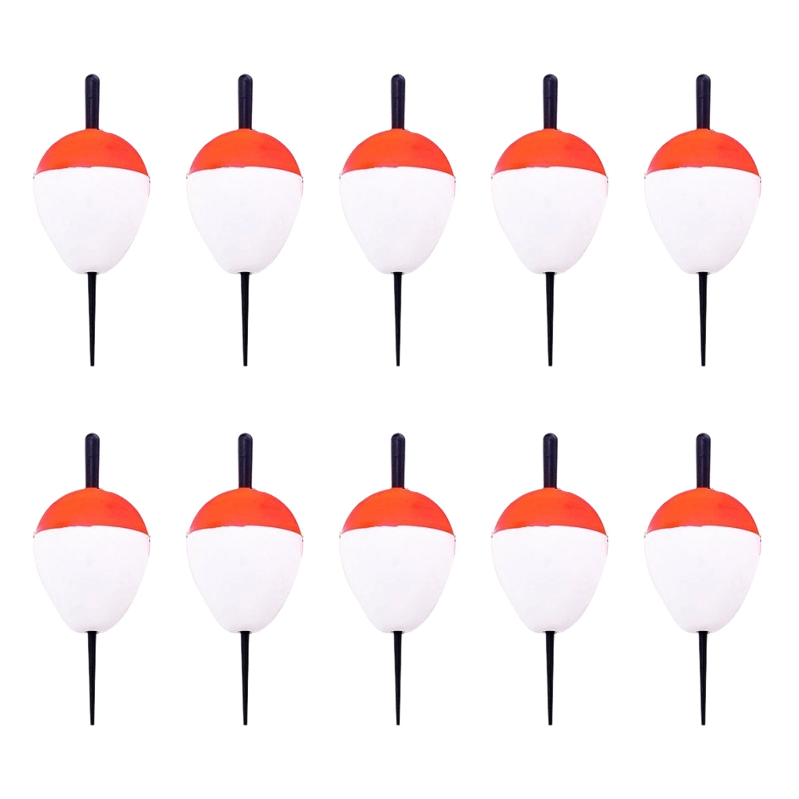 10Pcs Fishing Float Set Foam Fishing Float Buoys Red And White Float ...