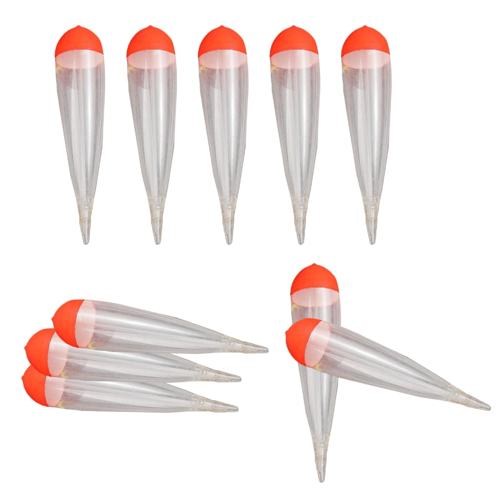 10Pcs Fishing Float Weighted Bobbers Slip Float Bobber Inline Weighted Bobber Float Floating ...