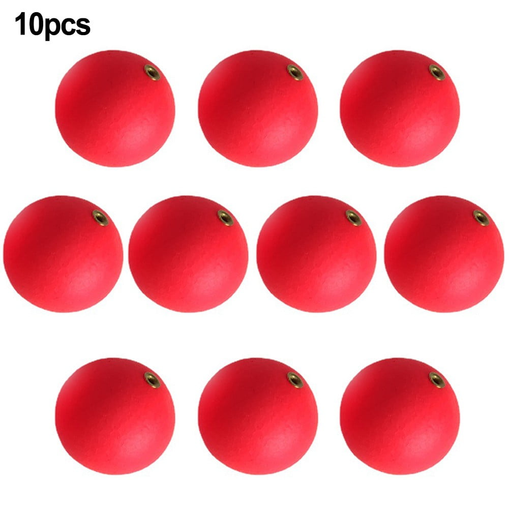10pcs Fishing Floating Bobbers Buoyancy Balls Drift Ball Foam Strike ...