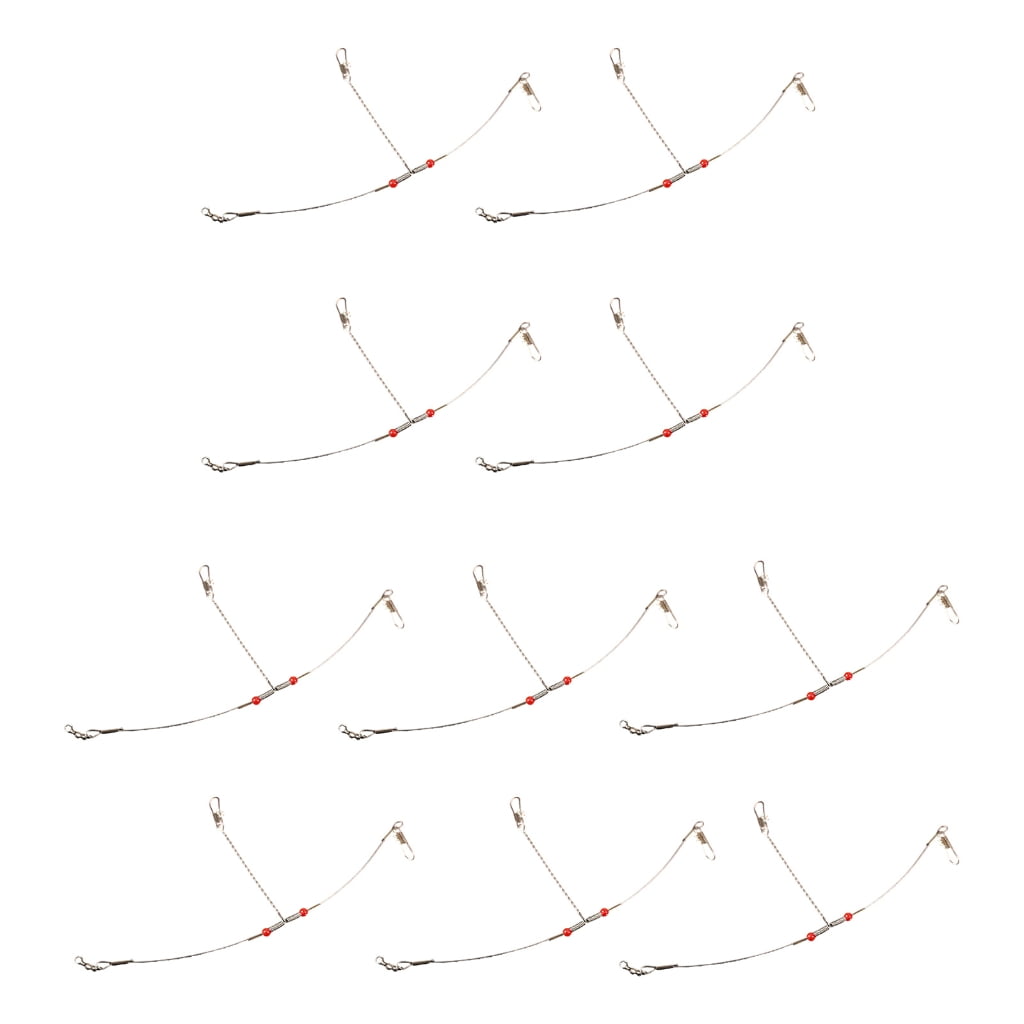 10Pcs Fishing Line Rig Bottom Tackle Rigs Fishing Wire Leader Rigs ...
