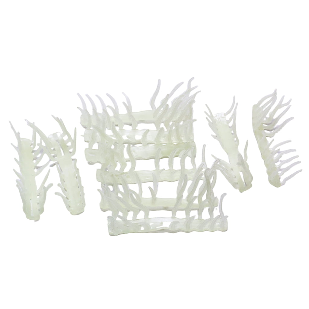 10Pcs Fishing Lures Baits Set Silicone Glowing Fishing Craw Baits ...