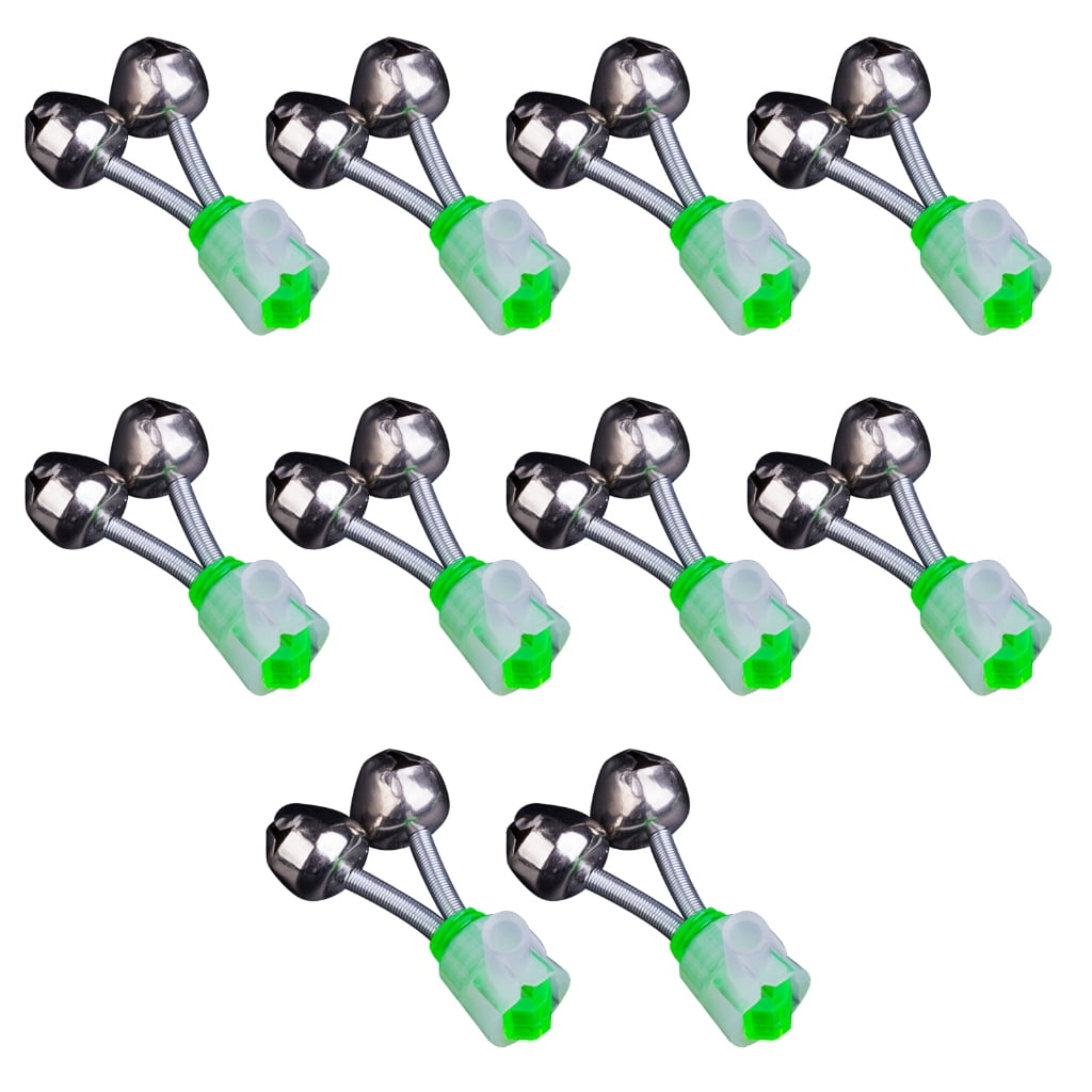 10Pcs Fishing Rod Loud Alarm Double Alert Bells Fishing Rod Alarm Bells ...