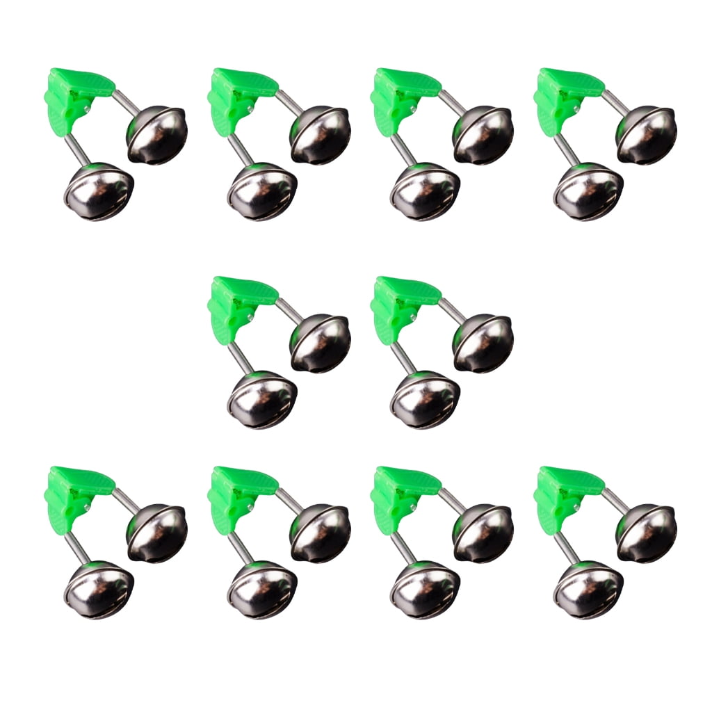 10Pcs Fishing Rod Loud Alarm Double Alert Bells Fishing Rod Alarm Bells ...