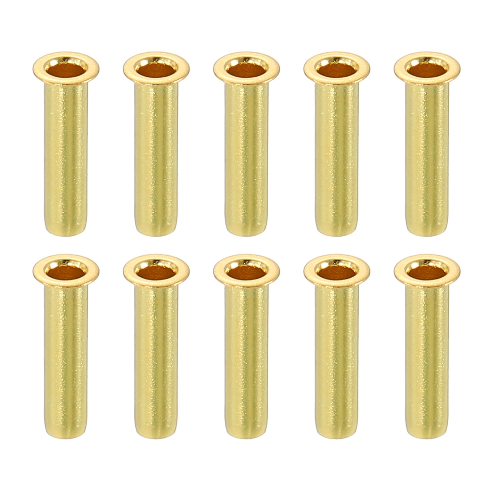 10Pcs Fit for 2mm(5/65") Tube ID Brass Compression Fitting, Insert Tube ...