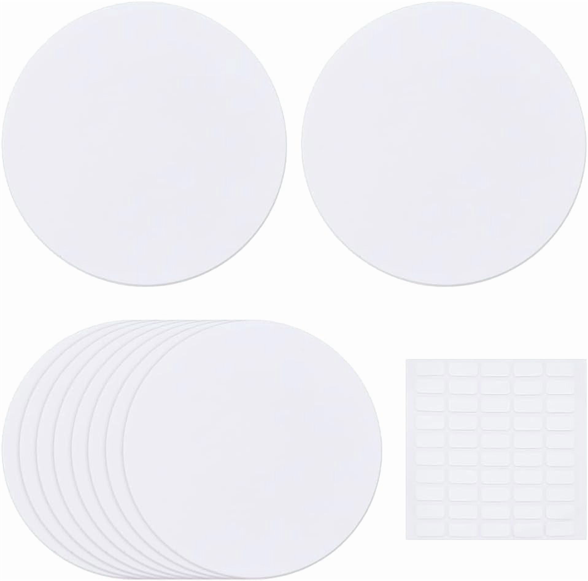 10Pcs Flat Round Plastic Lamp Shades Sheet with 1 Sheet Double-Sided ...