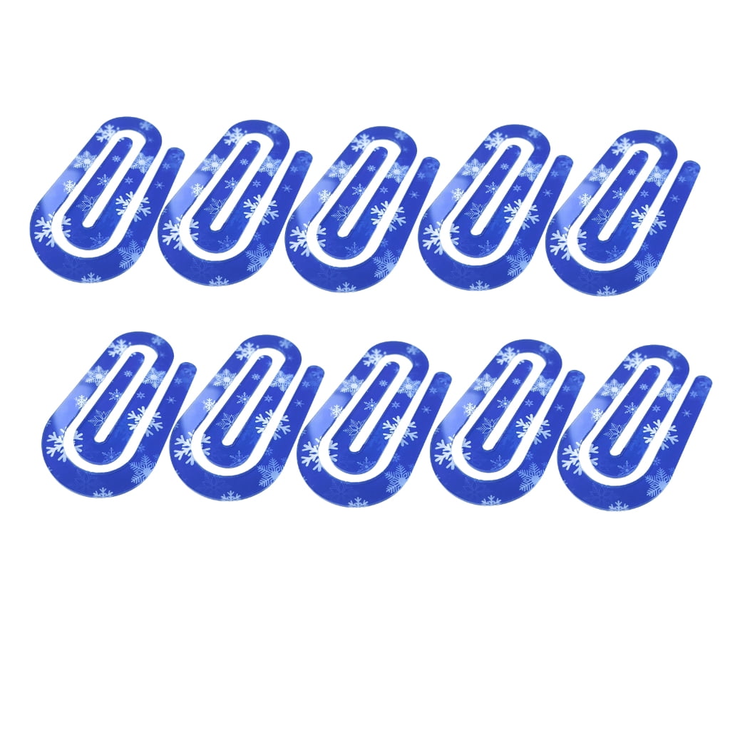 10Pcs Flower Acrylic Paperclip Decorative Bookmarks Clamp Book Page ...