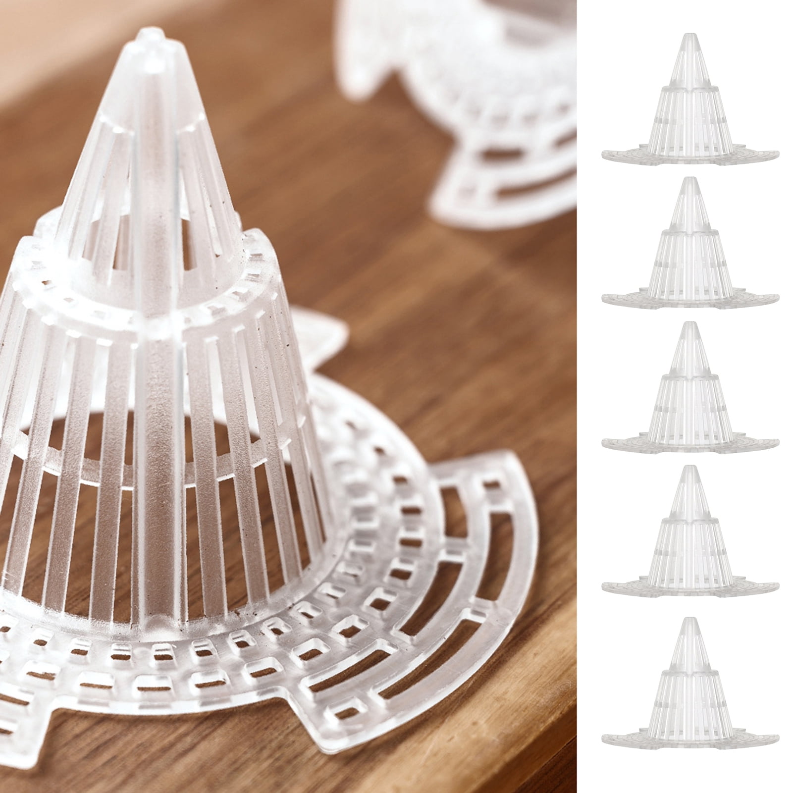 10Pcs Flower Pot Bottom Mesh Vertical Fixed Wing Tapered Grid Flower ...