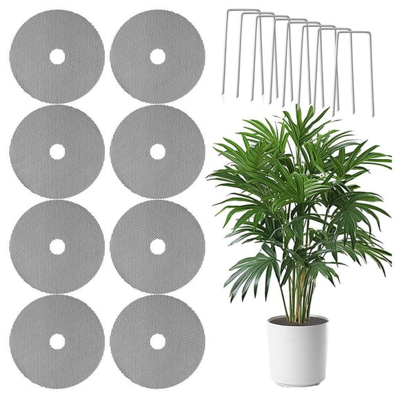 10Pcs Flower Pot Soil Guard,Flower Pot Cover,30cm Protectors Grid ...