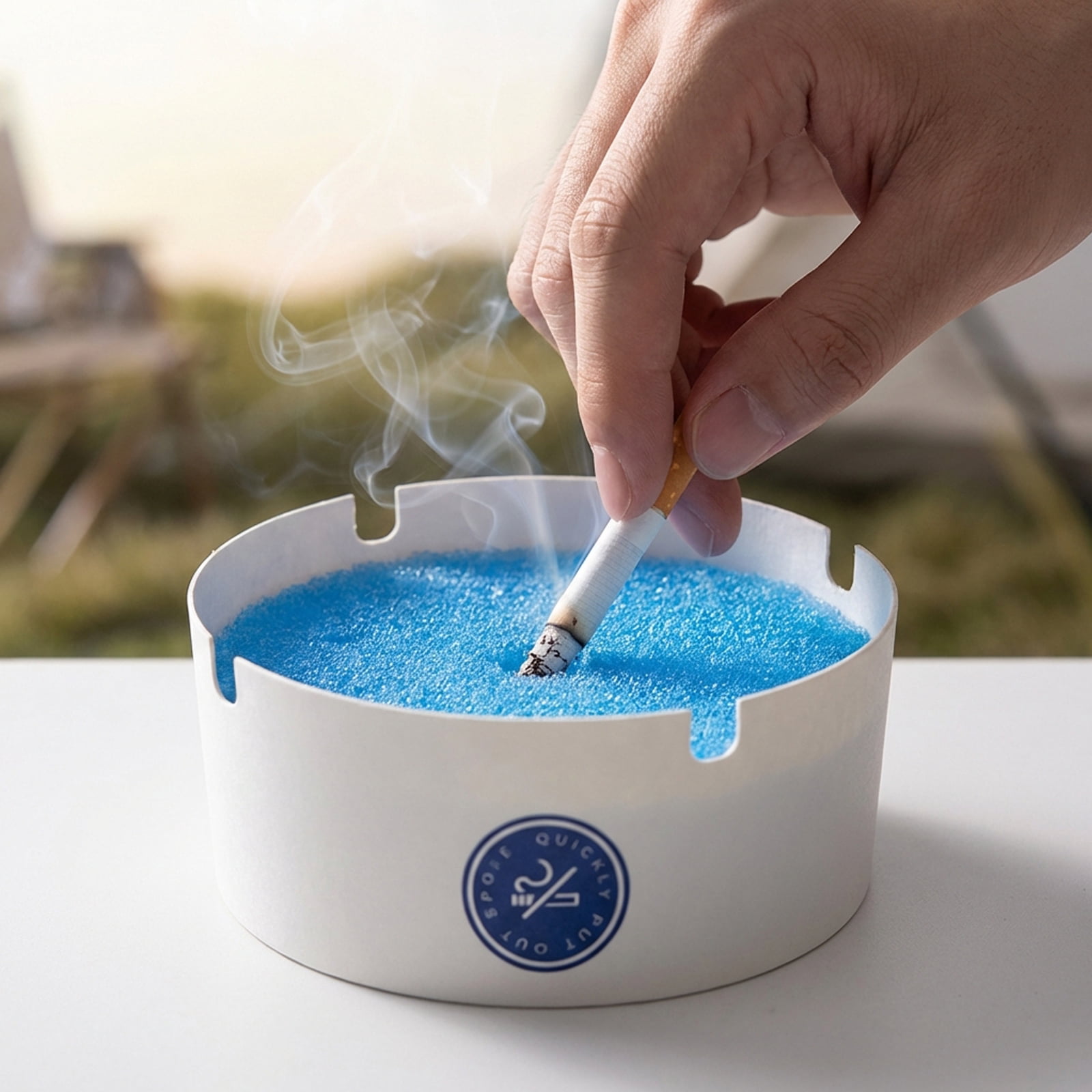 10Pcs Foam Ashtray Paper Ashtrays, Paper Outdoor Ashtrays For Patio ...
