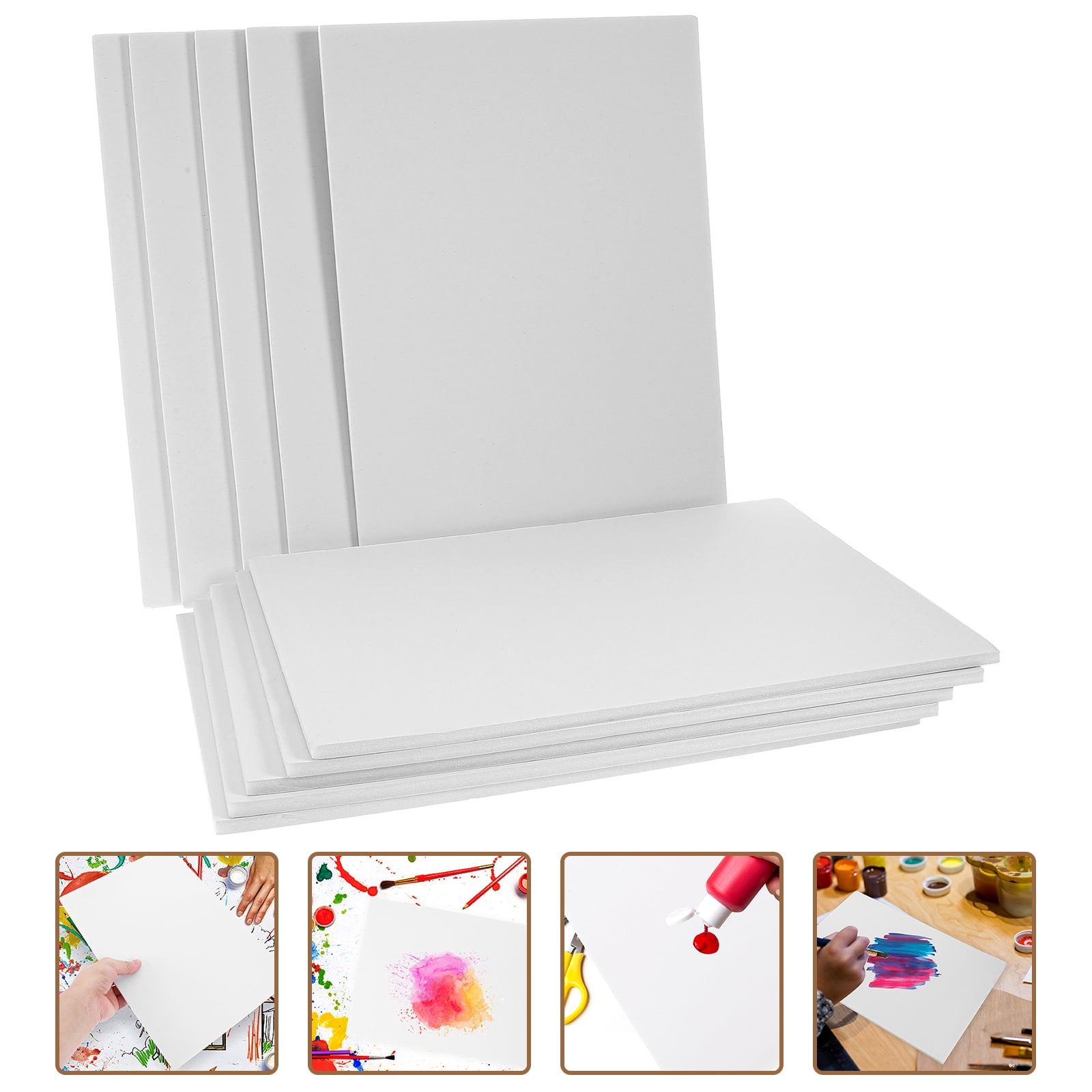10Pcs Foam Board Large Foam Board Blank Poster Board Project Foam Board ...