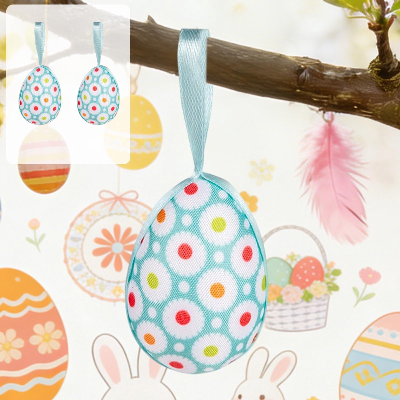 10Pcs Foam Easter Eggs! Vacemry Add a Bit of Pattern to Your Easter ...